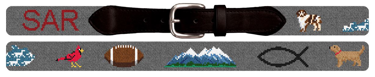 Custom Needlepoint Belt Canvas | NeedlePaint