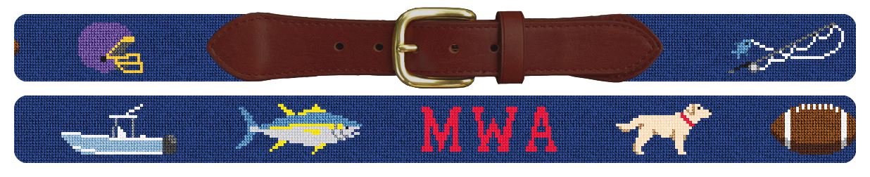 Custom Needlepoint Belt Canvas | NeedlePaint