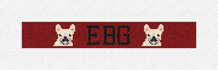 Custom Needlepoint Key Fob Canvas | NeedlePaint