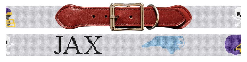 Custom Needlepoint Dog Collar Canvas | NeedlePaint