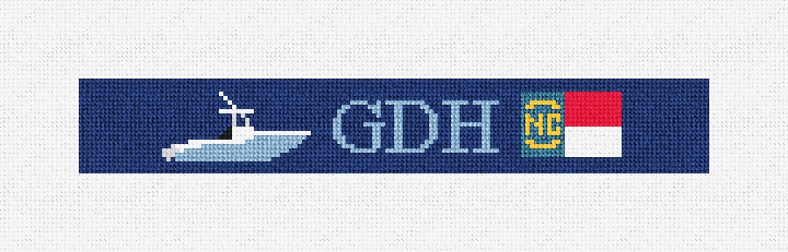 Custom Needlepoint Key Fob Canvas | NeedlePaint
