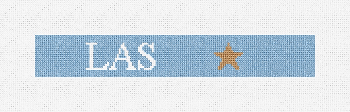 Custom Needlepoint Key Fob Canvas | NeedlePaint